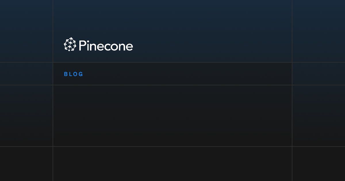 Moving Pinecone forward with Ash Ashutosh as CEO and Edo spearheading our growing AI ambitions ...