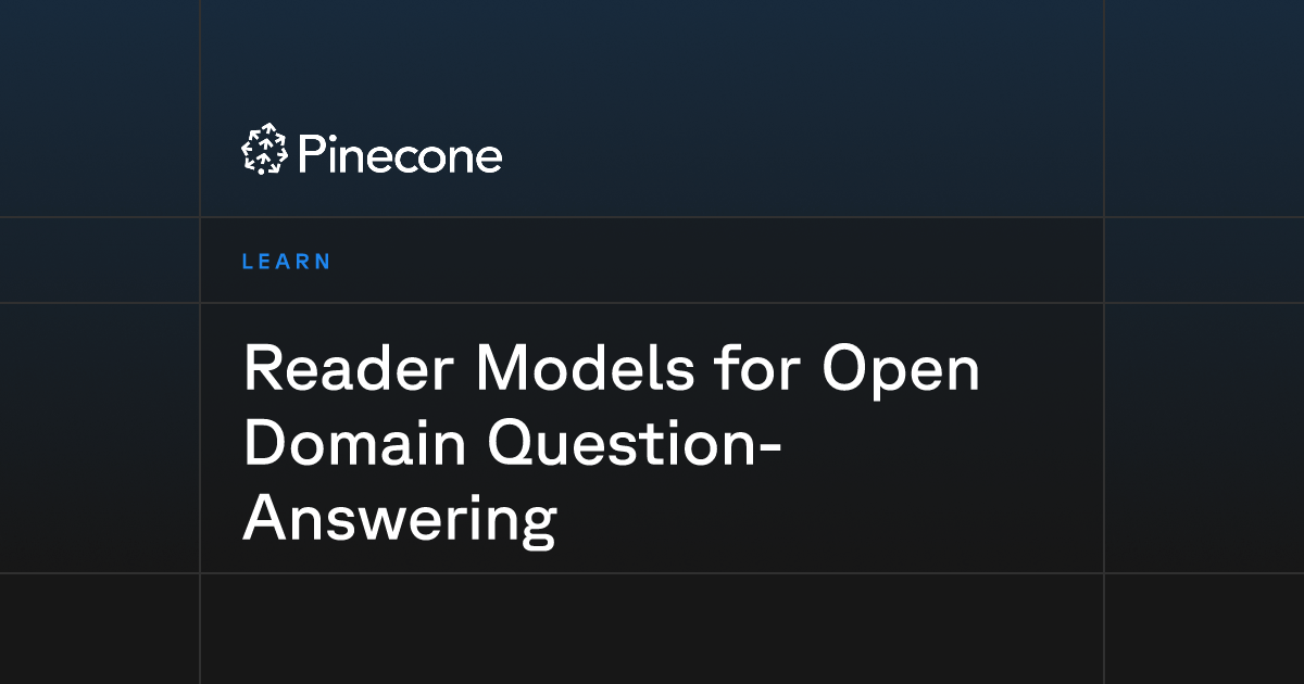 Reader Models for Open Domain Question-Answering | Pinecone